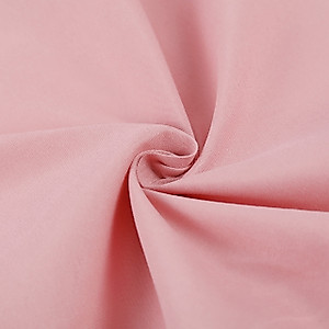 NHNHN Fitted Sheet-Deep Pockets-Soft Microfiber-Easy Care-Shrinkage and Fade Resistant-Fitted Sheets Full Size for Girl Teens Kids-Only 1 Fitted Sheet (Full, Blush)