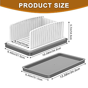Kiss Core New Upgrade Bread Slicer for Homemade Bread, Bread Slicing Guide Adjustable Width, Foldable and Compact Cutting Guide with Crumb Tray, Suitability for Homemade Bread, Bagels, Cakes.