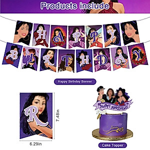 35 Pieces Singer Party Decoration, Include Singer Birthday Banner Honeycomb Centerpieces Cake Topper Singer Party Latex Balloons for Birthday Baby Shower Party Supplies