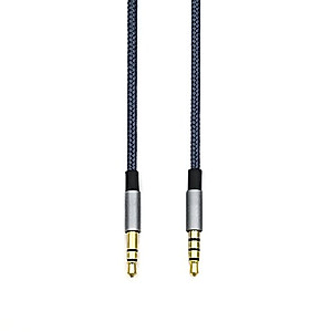 Audio Cable with in-Line Mic Remote Volume Compatible with Sony MDR-10R, MDR-1RBT, MDR-10RBT, MDR-1A Headphone and Compatible with Samsung Galaxy Huawei Android