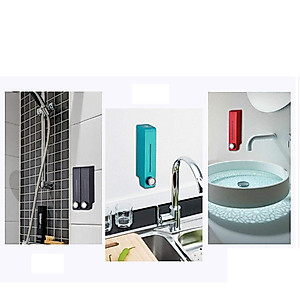 TGRTY Soap Dispenser Liquid Dispenser Household Double Head Bathroom Free Punch Liquid Distributor Bathroom Wall Mounted Manual Foam Dispenser Kitchen Hand Foam Bottle Lotion Dispenser (Color : J)