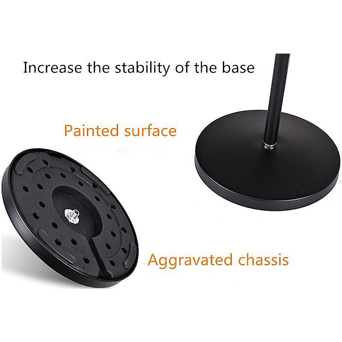 Metal Floor Lamp, Adjustable Architect Swing Arm Standing Lamp with Heavy Duty Base, Eye-Caring Reading/Drawing Lamp with On/Off Switch for Living Room, Bedroom, Study Room, Office