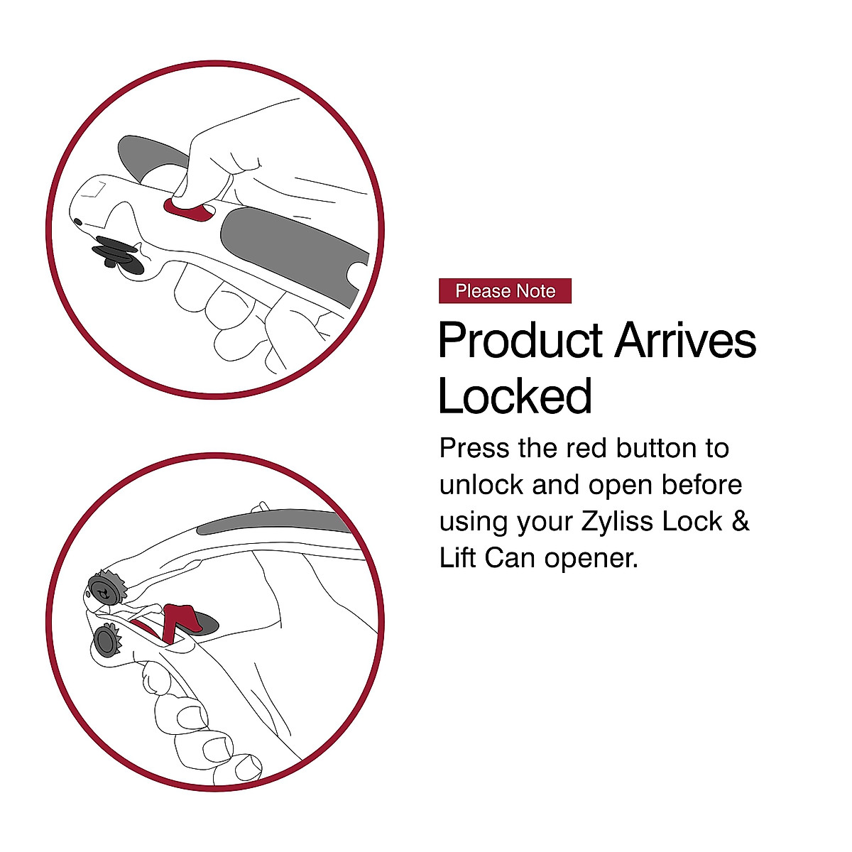 Zyliss Lock N' Lift Can Opener - Manual Can Opener with Built-In Magnet - Safety Can Opener with Stainless Steel Wheel - Handheld Kitchen Tool & Gadget - Green, 7.5"