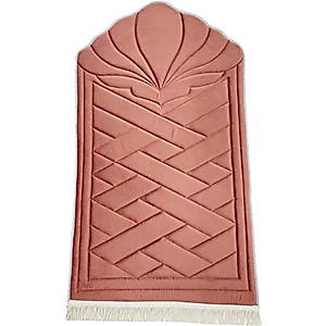 Prayer Mat Extra Cushioned Soft Padded Prayer Rug Perfect For Seniors or Those With Knee Problems,Muslim Gift ,Islamic Gift,Ramadan Gift (Mihrab Shape, 2)