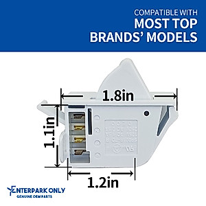 ENTERPARK All New DA34-00041A Refrigerator Light Door Switch Replacement Part for Samsung Replaces AP4135589 DA34-10110E