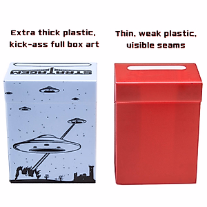 Stratagem The Big Box Card Deck Box w Divider|TCG Box for Baseball Cards, MTG, Trading Card Games| 1 Pack - UFO