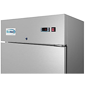 KoolMore 29" Stainless Steel Solid Door Commercial Reach-in Refrigerator Cooler - 19 cu. ft (RIR-1D-SS-19C)