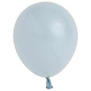 Beaumode Blue Slate Gold Balloon Garland Arch Kit Different Sizes 5/10/18 inch Balloons for Boys Baby Shower Birthday Christening Baptism Bridal Shower Anniversary Party Decorations (Blue Slate Gold)