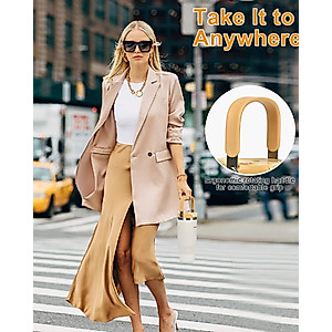 Nedyfix 32 Oz Tumbler with Handle Vacuum Insulated Water Bottle Stainless Steel Tumbler Car Reusable Cup Cold for 12 Hours-Beige White