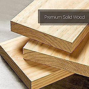 MoNiBloom Bookcase with Organizer and 2 Drawers, 3 Tier Wood Display Shelf Stand for Multifunction Storage Cabinet for Living Room, Bedroom, Natural