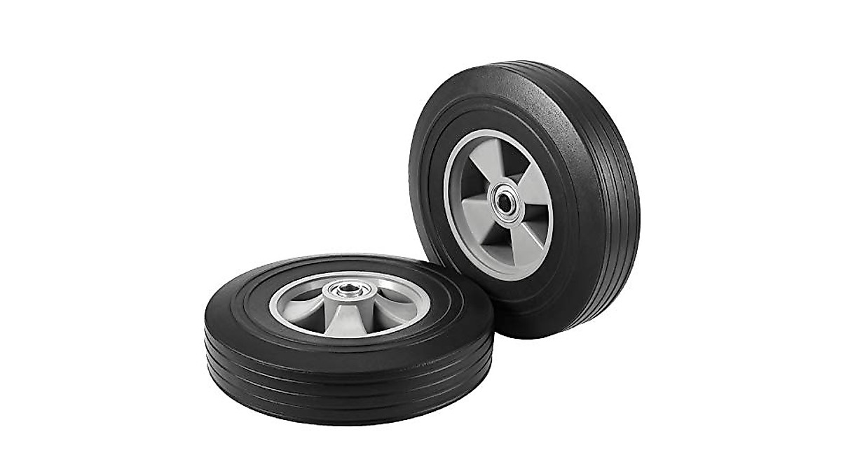 HOZEON 10 Inch Hand Truck Wheels - Durable & Puncture-Proof
