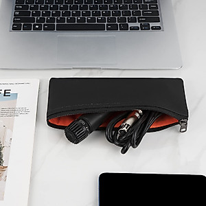Geekria for Creators Microphone Zippered Pouch 3 Pack Compatible with Audio-Technica AT2005USB, ATR2100x-USB, AT2010, Shure SM57, SM58, SM48, BETA 57A, AKG D5 Travel Protective Bag (Size S)