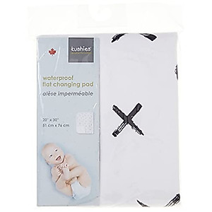 Kushies Deluxe Change Pad Flannel, XO Black & White (P210-639)