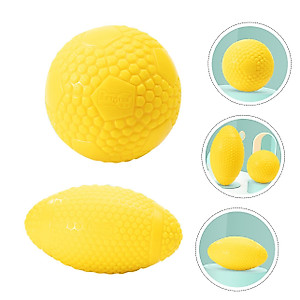 NOLITOY 2pcs Pet Toy Ball Dog Rugby Toys Plastic Sports Balls Dog Football Toys Interactive Rugby Toys Dog Molar Toy Dog Bite Toys Dog Balls Dog Interactive Toys Dog Chew Toy Pet Chew Toys