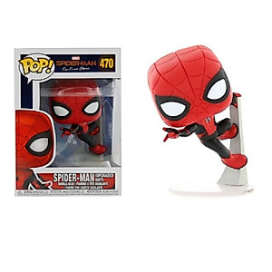 Spider-Man POP Marvel Far from Home Upgraded Suit Funko Pop! Vinyl Figure (Bundled with Compatible Pop Box Protector Case), Multicolor, 3.75 inches