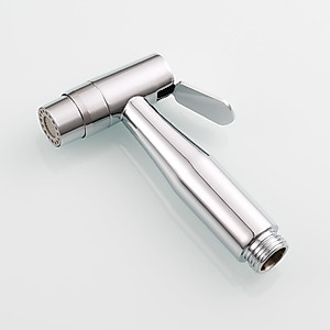 Tecmolog 2 Functions Bidet Toilet Sprayer Head Stainless Steel Bathroom Diaper Sprayer for Personal Hygiene, Chrome, WS024AD
