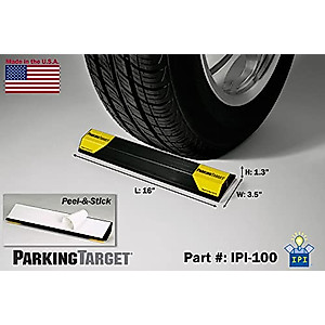 ipi-100 16" (1 Pack): Parking Aid, Heavy Duty, Easy to Install, Peel & Stick - Only 1 Needed per Vehicle– Mom and Dad and USA Decals Included – Great Gifts
