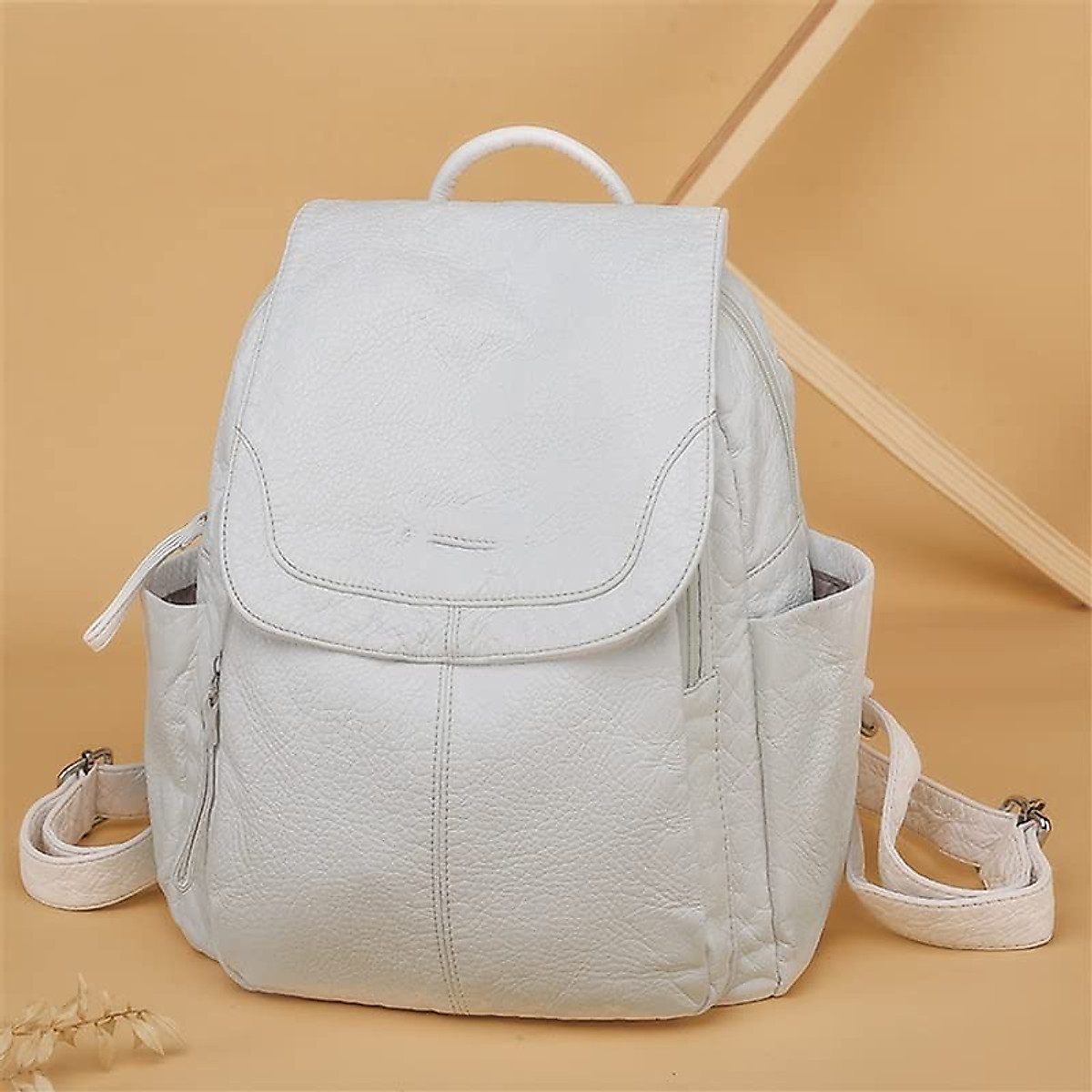 JUIPO Genuine Leather Backpack Ladies School Bag for Going Out Rucksack (Color : E, Size : 1)