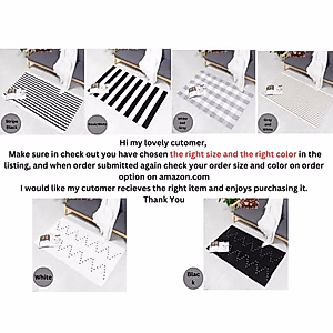 Breezsisan Black and White Striped Outdoor Rug, Cotton, 23x35.5 Inches Striped Rug, Under Mat Rug for Front Porch, Patio, Entryway, Farmhouse, Handwoven Modern Rug, Striped Carpet & Welcome Mat.