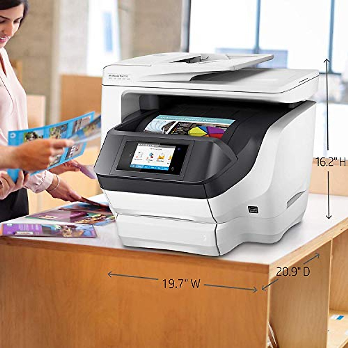 HP OfficeJet Pro 8740 All-in-One Wireless Printer, HP Instant Ink or Amazon Dash replenishment ready (K7S42A)