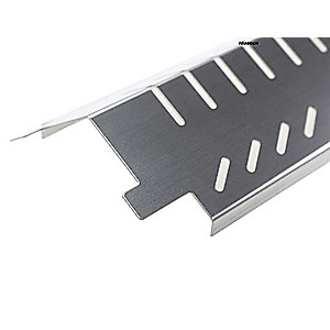 Hisencn Grill Heat Plate Replacement for Charbroil, Thermos, Centro, Costco Kirkland Grills, 3-Pcs 15 inch Stainless Steel Tent Shield Plate Deflector, BBQ Flame Tamer Burner Cover