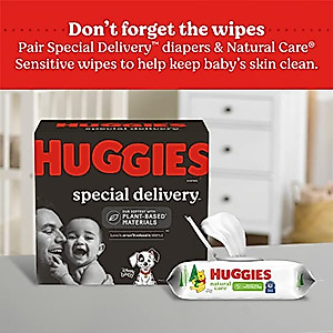 Huggies Special Delivery Hypoallergenic Baby Diapers Size 3 (16-28 lbs), 58 Ct, Fragrance Free, Safe for Sensitive Skin