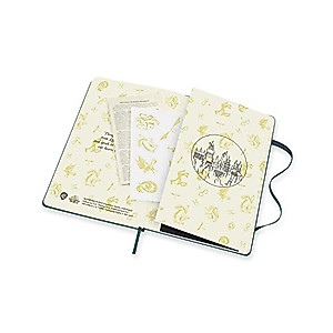 Moleskine Limited Edition Harry Potter 18 Month 2021-2022 Weekly Planner, Hard Cover, Pocket (3.5" x 5.5"), Tide Green