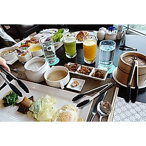 KIKitchen 14Pcs Black Kitchen Tongs, Tongs for Cooking with Silicone Tips 7Inch Serving Tongs Stainless Steel Locking Kitchen Tongs BBQ Grilling Tong for Salad, Grilling, Frying and Cooking