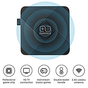 Classic Retro Game Console for 4k TV HD Output Video Game Console 40+ Emulator Super Console X Pro Dual Wireless Gamepad Powkiddy B-01 Gamebox 64G Built-in 32000 Classic Games(Gift For Adult&Child)