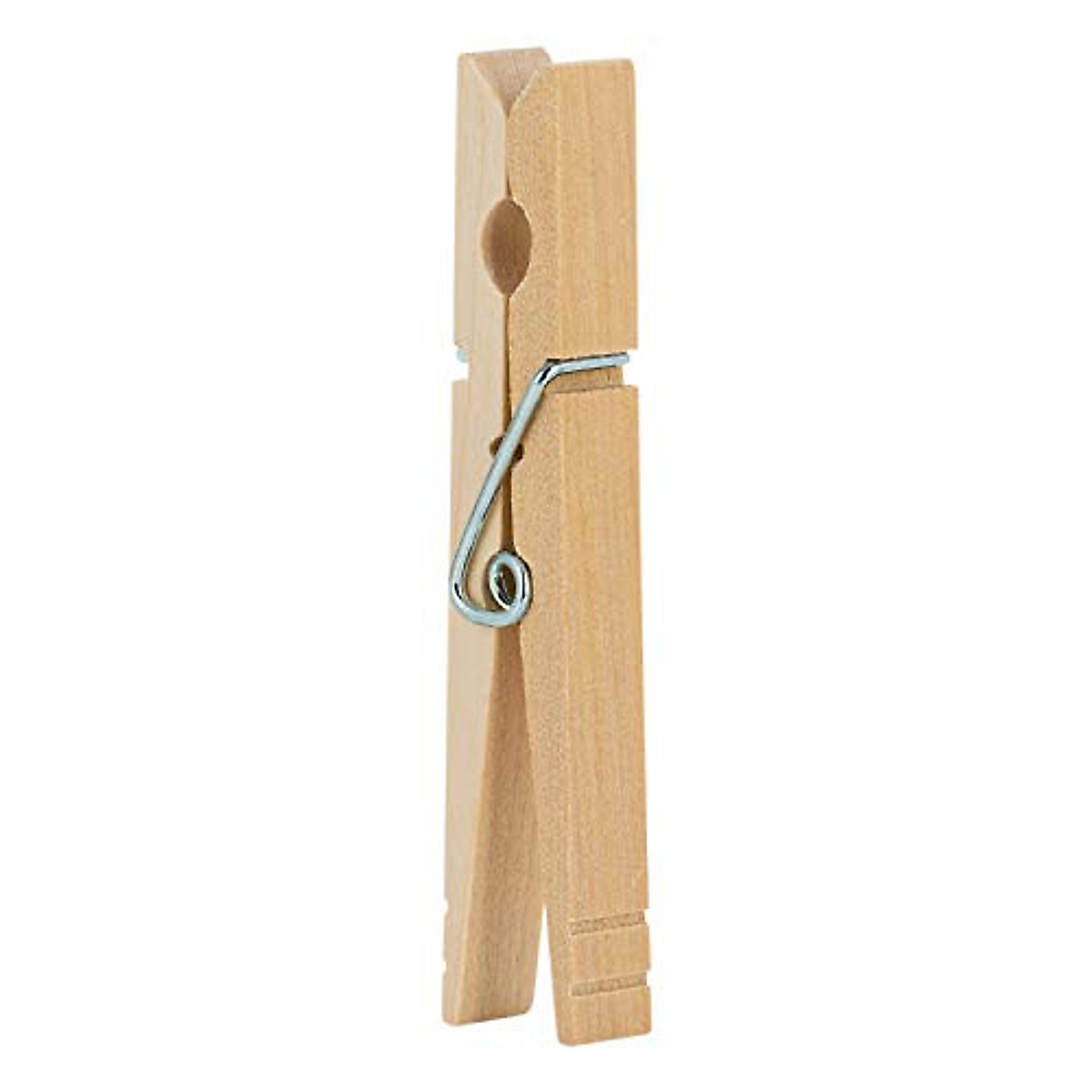 Woolite Extra Large Wooden 100 Pack Clothespins| Dimensions: 0.4 x 0.43 x 3.25 inches| Perfect for Indoor and Outdoor Use| Great for Hanging Clothes, Art & Crafts| Bags, Rust Resistant