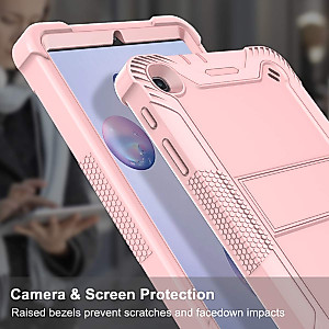 BAISRKE Case Cover for Galaxy Tab A 8.4 Case 2020, Heavy Duty Rugged Full-Body Hybrid Shockproof Drop Protection Cover for Samsung Galaxy Tab A 8.4 2020 Tablet Model SM-T307 / SM-T307U - Rose Gold