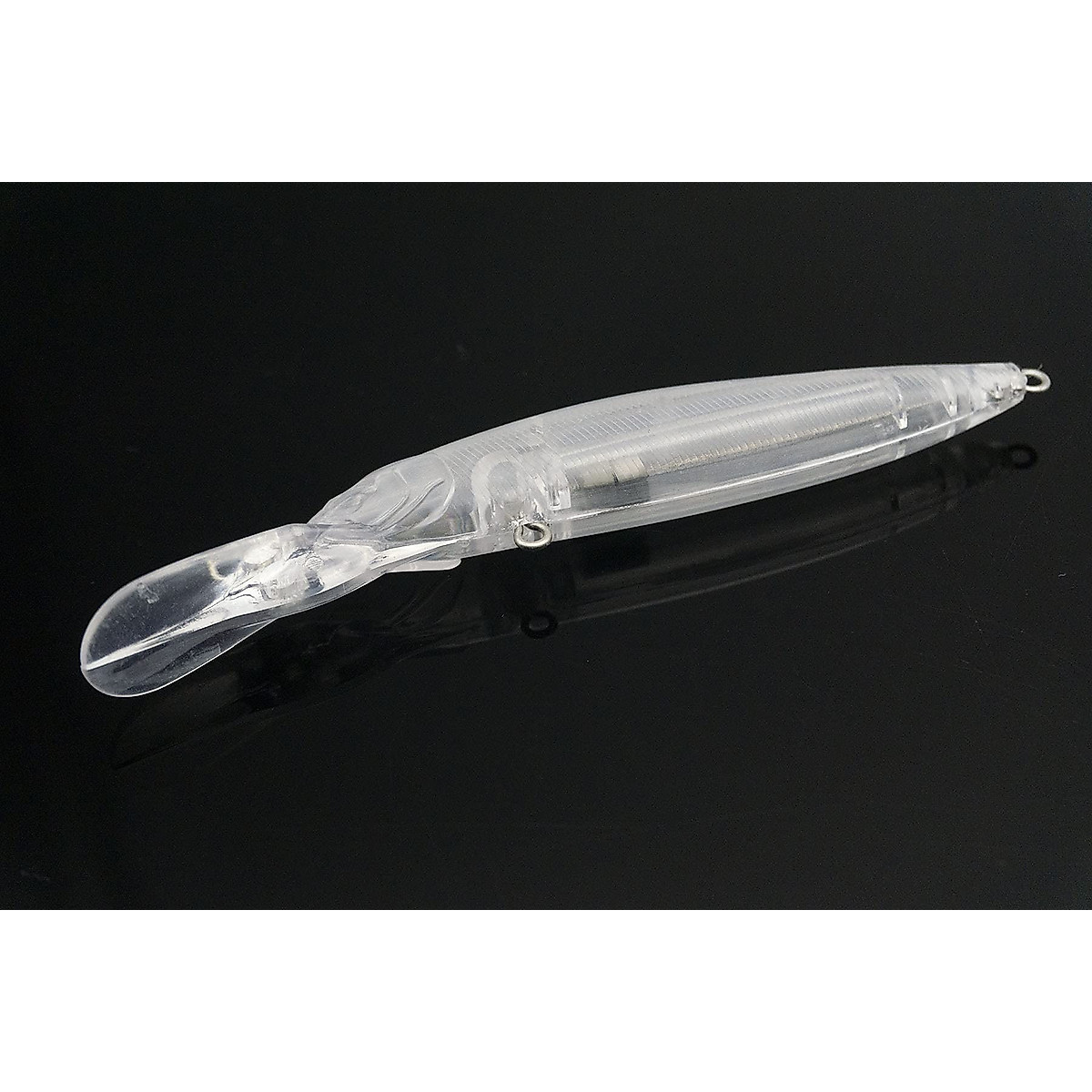 Fine Fishing Free Eye 5PCS Unpainted Lure Blanks 110mm 8.69g Tungsten Weight Crankbait Baits Simulation Blank Body Clear Hard Baits Trout Salmon Minnow Lure Popper Lures Topwater Freshwater 8358