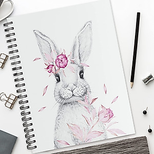 FIXSMITH 9"X12" Sketch Book | 100 Sheets (68 lb/100gsm) Spiral Sketchbook | Acid Free Drawing Paper | Sketch Pad for Kids,Beginners,Artists & Professionals| Bright White