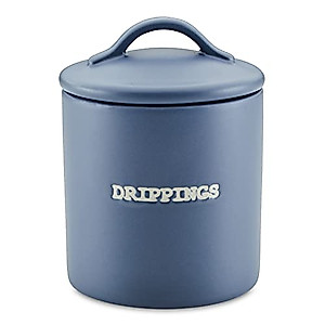 Ayesha Curry Kitchenware Ceramics Bacon Grease Jar/Container, 21 Ounce, Anchor