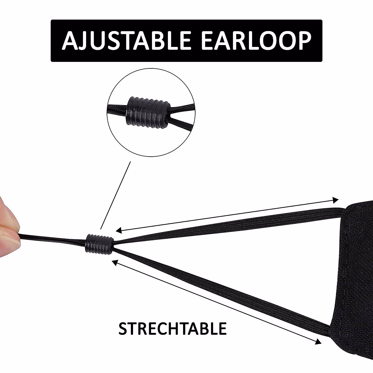 AECKS 3 Pack 3-Layer Fashion Protective, Reusable Cotton Fabric, Unisex 100% Cotton, Washable with Air Port for Carbon Filter (3-Pack, Mix)