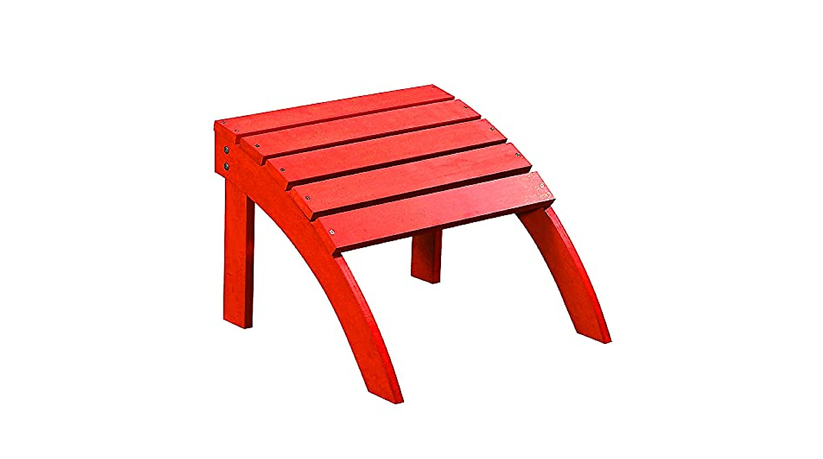 PolyTEAK Outdoor Ottoman - All-Weather Adirondack Foot Stool