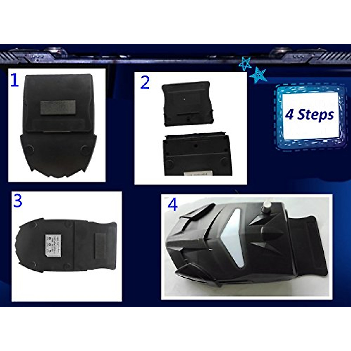 FixtureDisplays® Laptop Cooling with Vacuum Fan, USB Powered, Wind Control, Quiet Operation, Ultra-Portable Radiators,CPU Cooler, Fan Heat Sink for Notebook, Laptop 16807