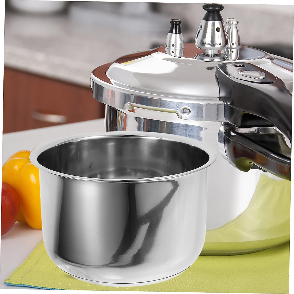 UTHCLO Rice Cooker Liner Instants Pot Inner Oven Electric Cooker Liner Pot Tiger Rice Cooker Pot Cooking Pot Inner Rice Maker Accessories Rice Cooker Small Stove Stainless Steel Silver