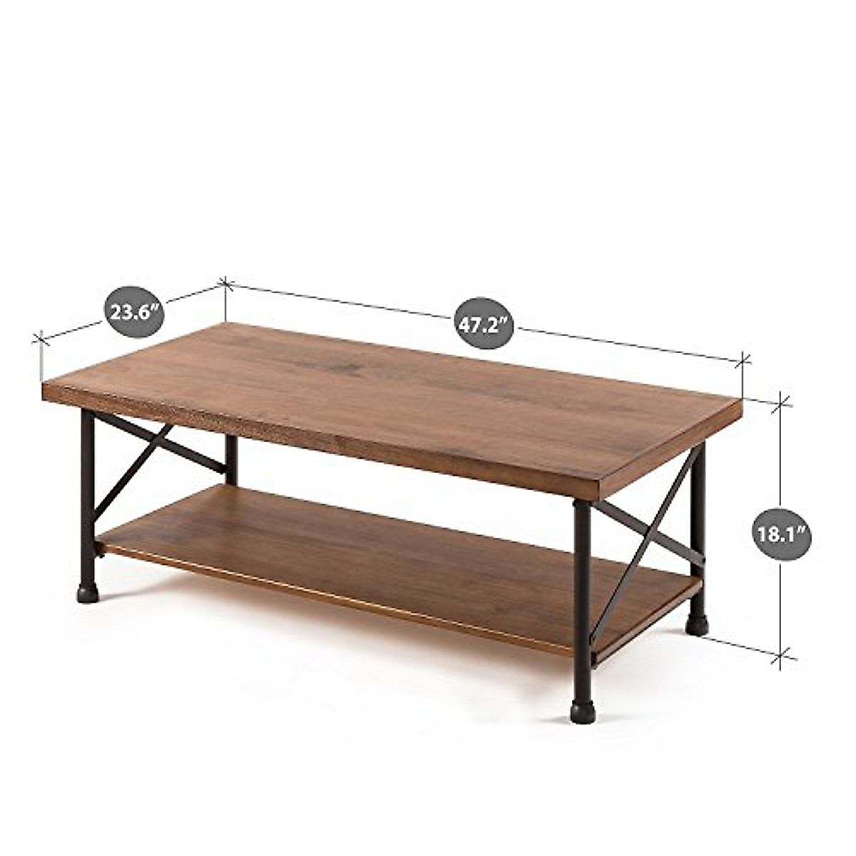 Zinus Rafat Industrial Style Coffee Table