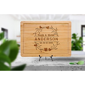 Personalized Handmade Cutting Board, Custom Couple Gift, Wedding, Anniversary, Housewarming Gifts for Couple, Cool Unique Gifts, Charcuterie Board for Bride, Couple, Parent, Friends, Wedding Registry