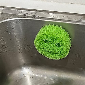 Sponge Holder | Sponge Caddy | Suction Cup Installation, Sponge Organizer for Kitchen/Bathroom Sink, Self Draining, Dishwasher Safe for Holding Smiley Sponges(Does NOT Include Sponge), White(2-Pack)