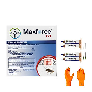 Maxforce Fc Roach Bait Gel 4 Tubes | Premium USA Supply Gloves for Safe Eradication | USA Supply Pest ID Card