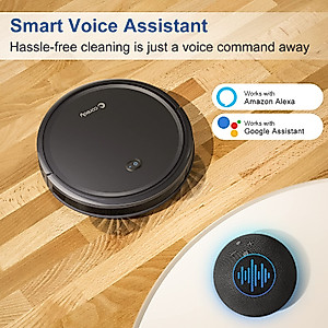 Coredy R400 Robot Vacuum Cleaner, Personalized Customize Robotic Vacuums Skin, 2000Pa Suction, Works with Alexa, Wi-Fi Connected, Auto Boost Intellect, Quiet Self-Charging Vacuum Robot for Pet Hairs