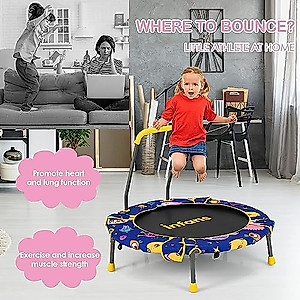INFANS 1 Seat Swing Stand Set, 2 in 1 Trampoline and Swing Combo, Extra Large A-Frame Swing Stand for Kids and Adult Indoor Outdoor Activity Backyard Playground