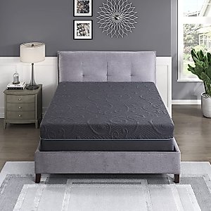 Lexicon Radley 14-Inch Gel Infused Memory Foam Hybrid Mattress, Queen, Gray