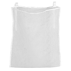 Hanging Storage Bag, 1 Pcs Multifunction Mesh Large Bag Crib Nursery Organizer with Adjustable Straps for Baby Bed to storge Clothing Diapers Toys in Bedroom/Living Room/Kitchen 19.69" x 23.62"