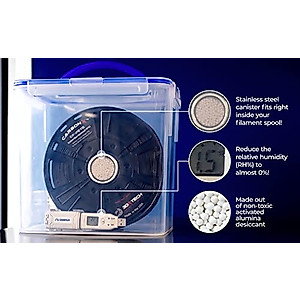 Filament Drying Desiccant (3 Pack) by Slice Engineering | 10X More Powerful Than Silica Gel | Infinitely Rechargeable | Prevent Wet Filament | Fits Perfectly Inside Spools | Made in The USA