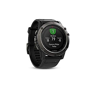 Garmin fēnix 5X, Premium and Rugged Multisport GPS Smartwatch, features Topo U.S. Mapping, Slate Gray, (Renewed)
