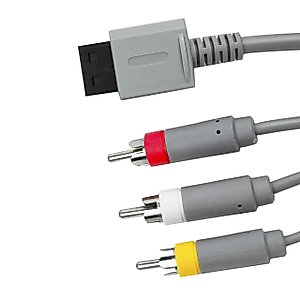 Beastron Wii AV Cable, 6 FT AV Composite Cable 3 RCA for Nintendo Wii/Wii U (High Definition)