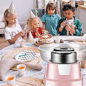 WLL-DP Mini Cotton Candy Machine, Portable Household Candy Floss Maker, for Birthday Festival Family Party Homemade Sweets Chic Gift